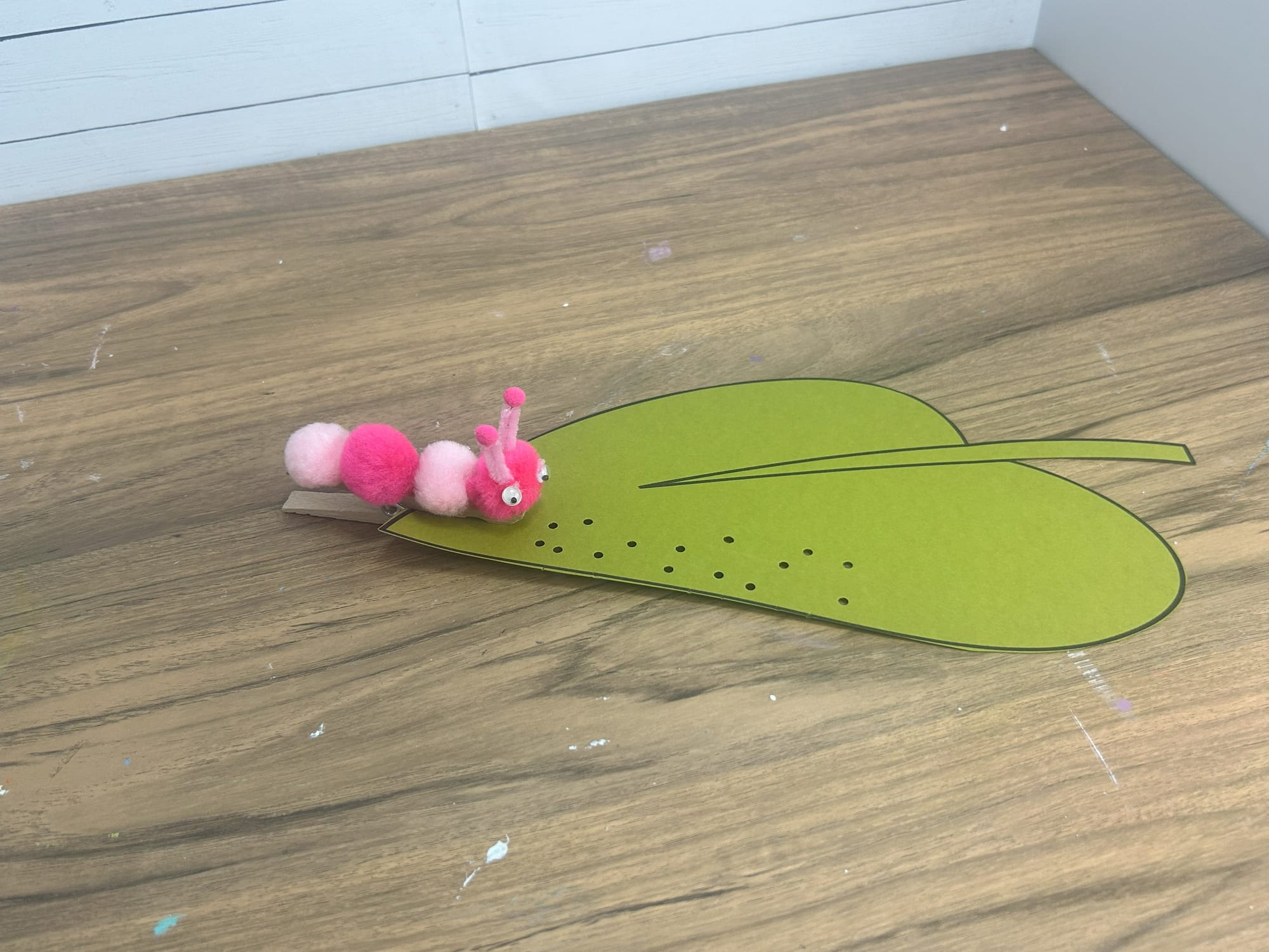 Caterpillar Clothespin Activity
