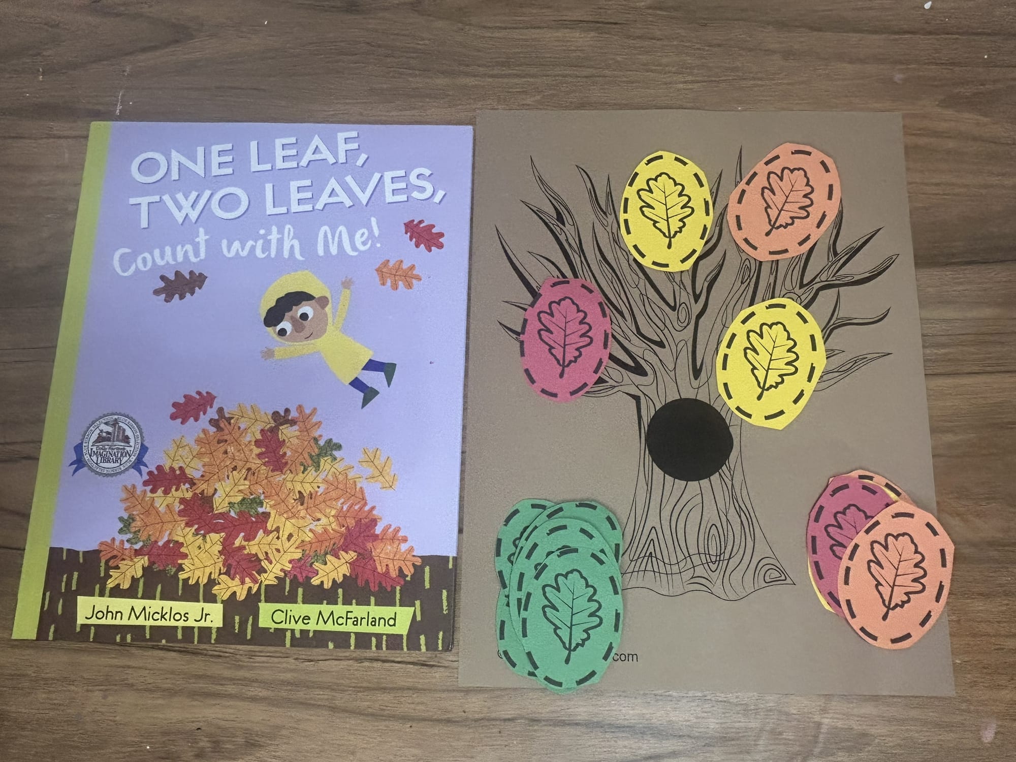 One Leaf, Two Leaves Count With Me Activity (Fall Math for Kids)