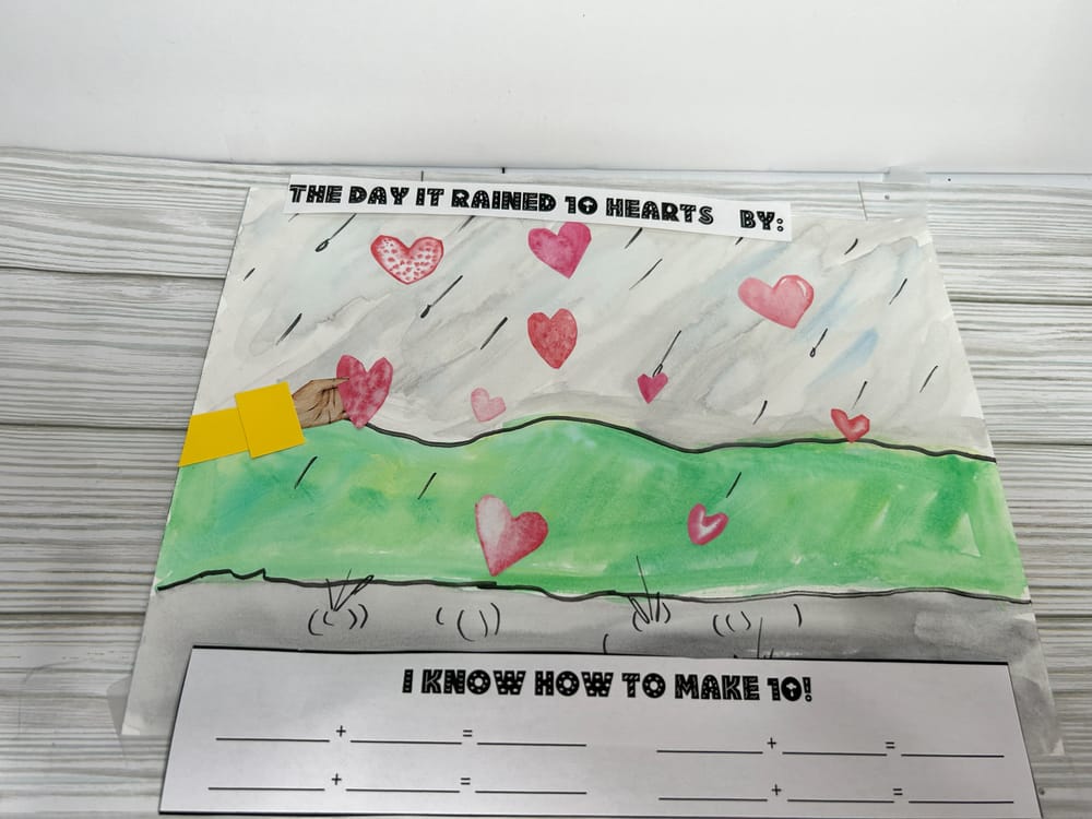 The Day it Rained Hearts Crafts and Math Extension