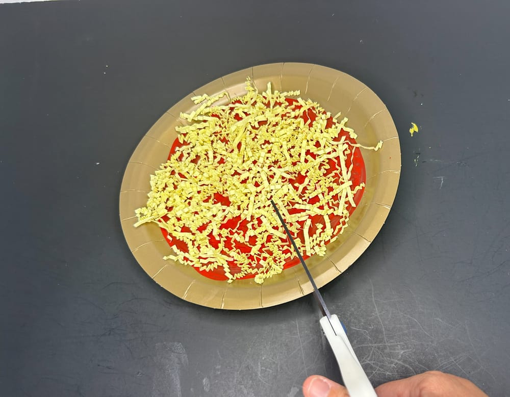 Dollar Tree Cheese Pizza Day Craft