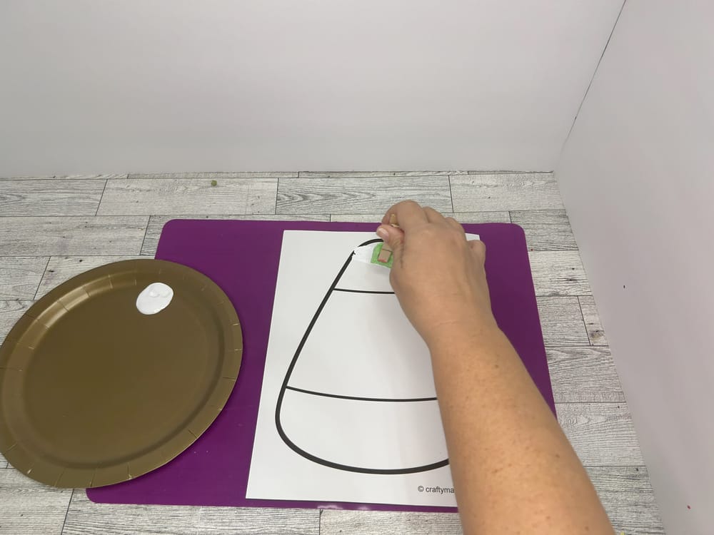 Sponge Painted Candy Corn