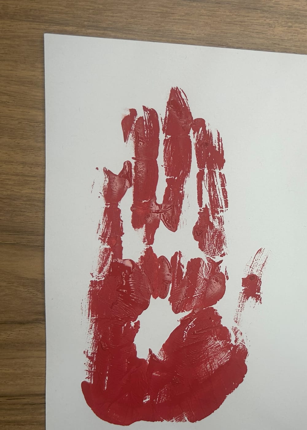 Cardinal Handprint Art