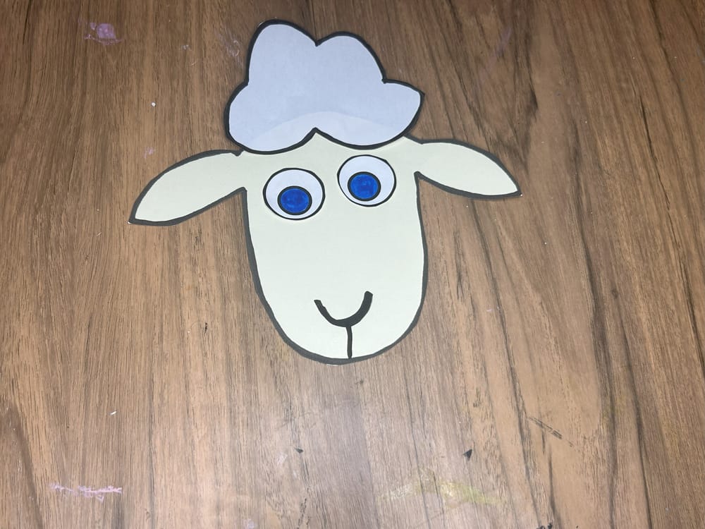 Farm Animal DIY Sheep with Puffy Paint