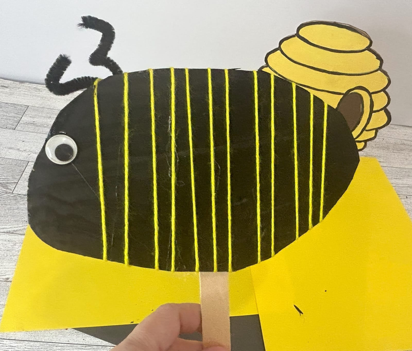 Cardboard Bee and Hive