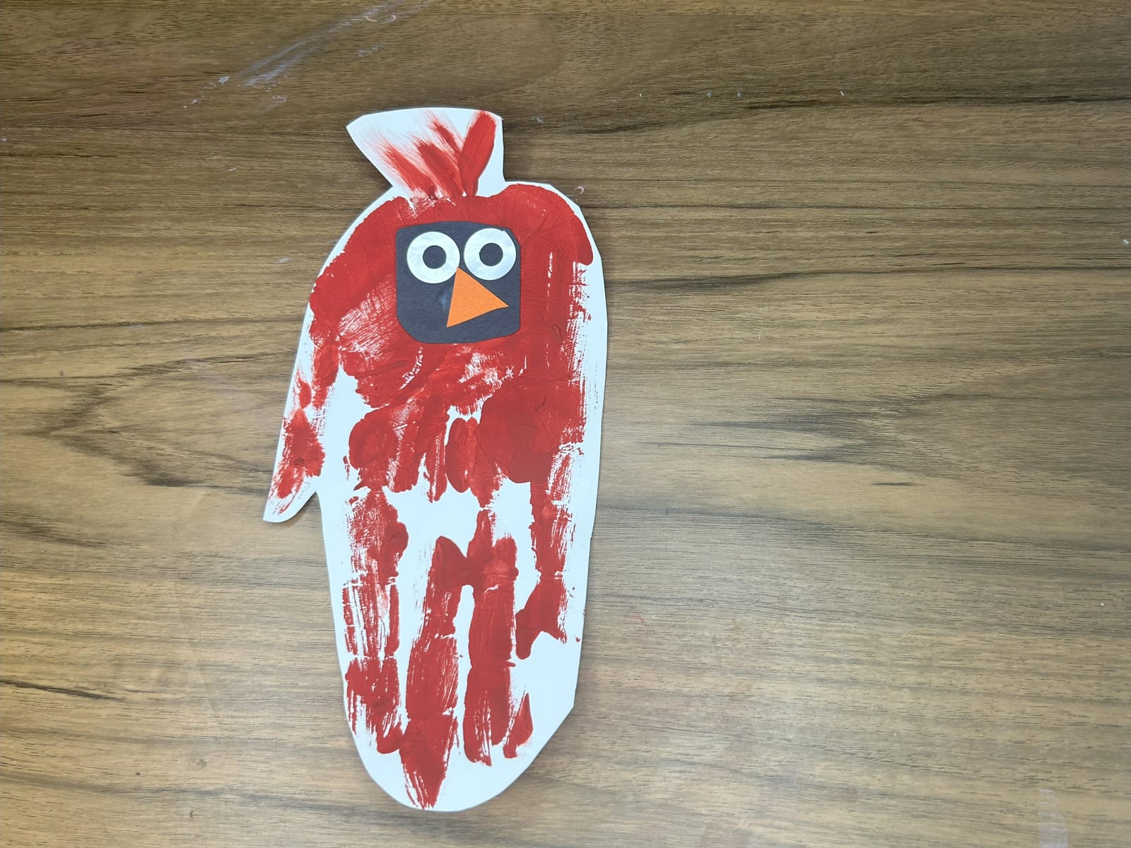 Cardinal Handprint Art