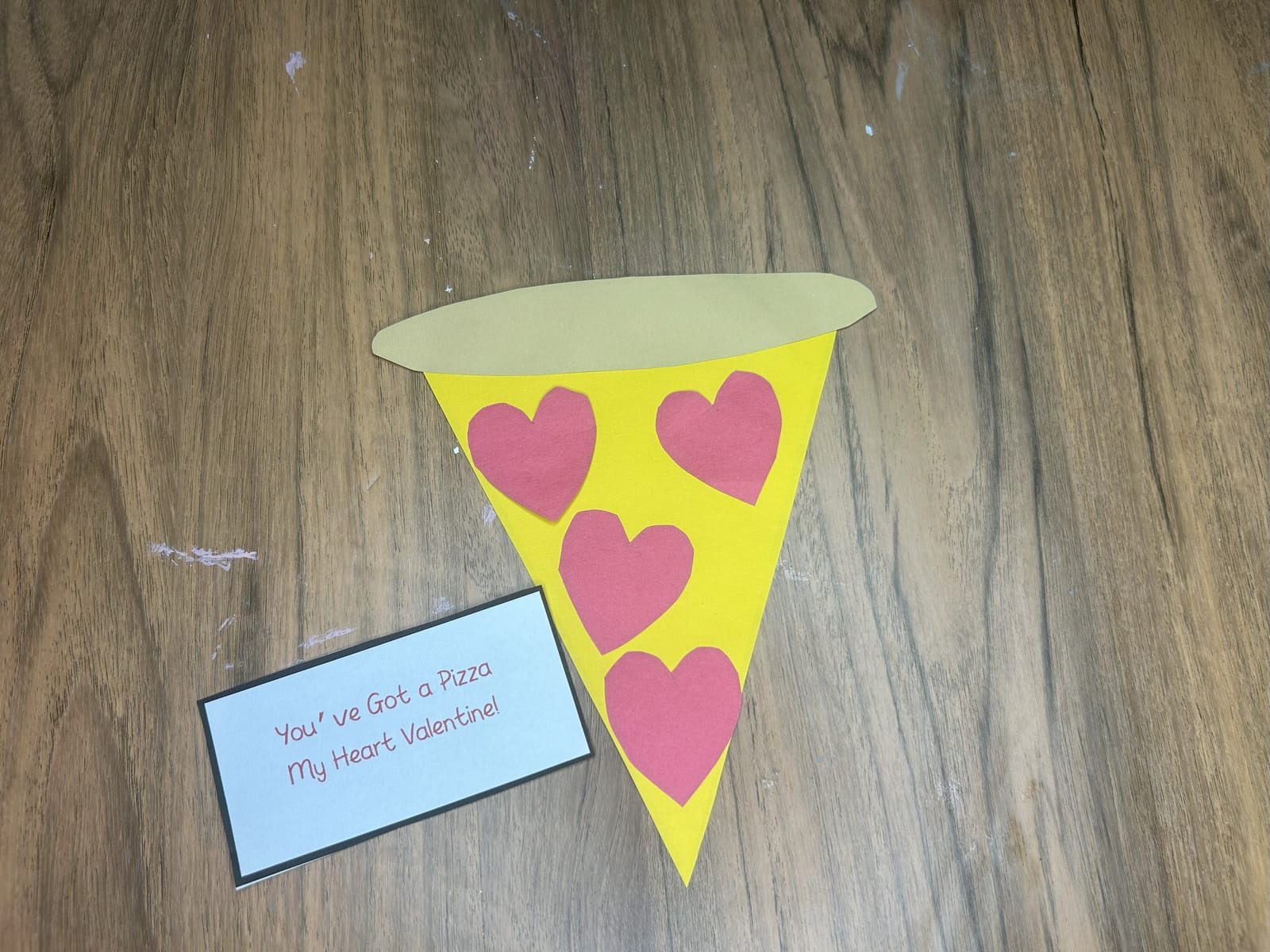 DIY "You've Got a Pizza My Heart" Valentine