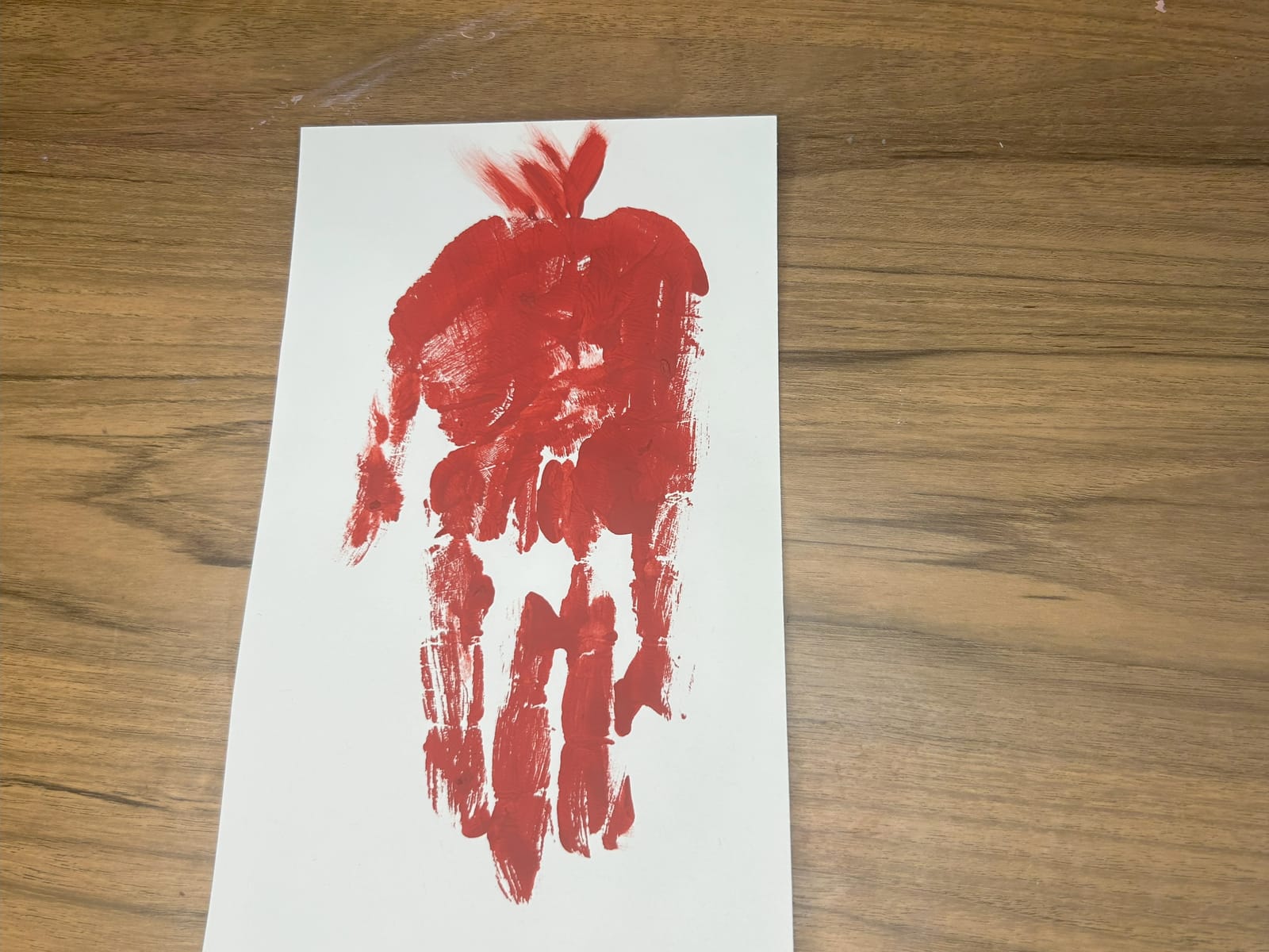 Cardinal Handprint Art