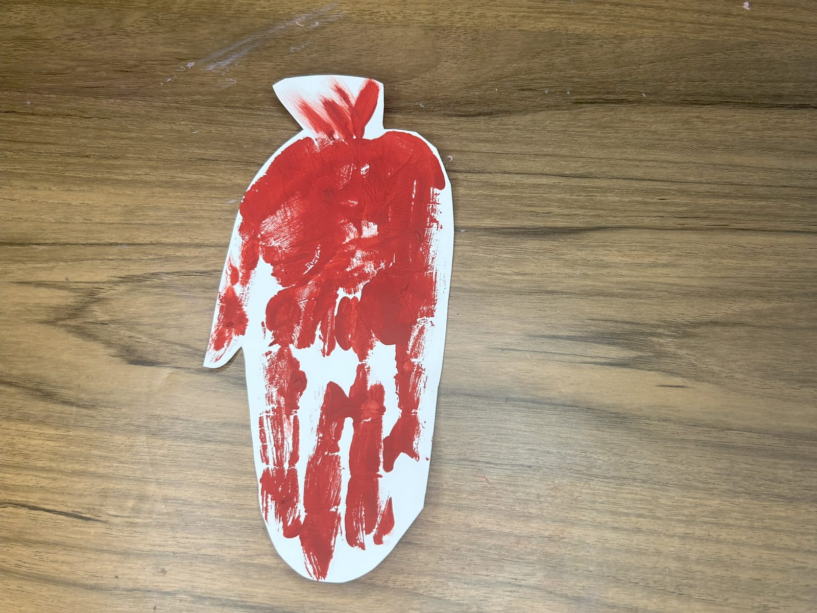 Cardinal Handprint Art