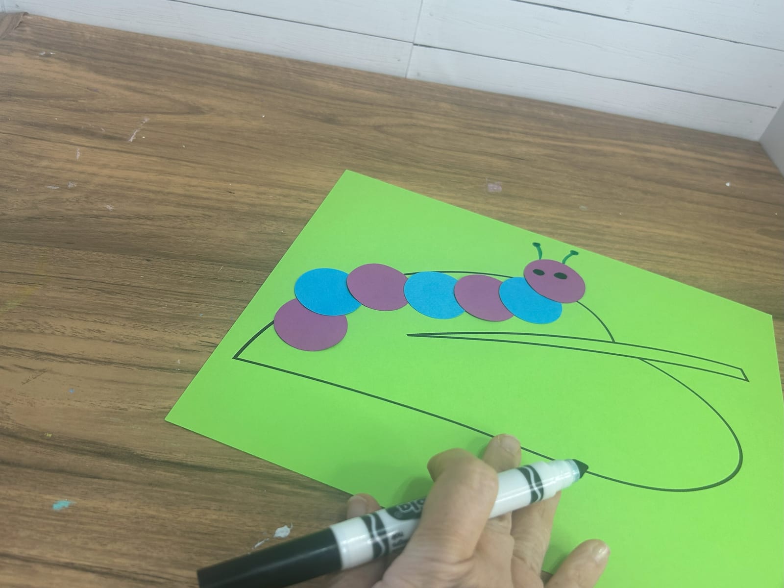 Caterpillar Name Craft for Kids (Easy Preschool Name Activity)
