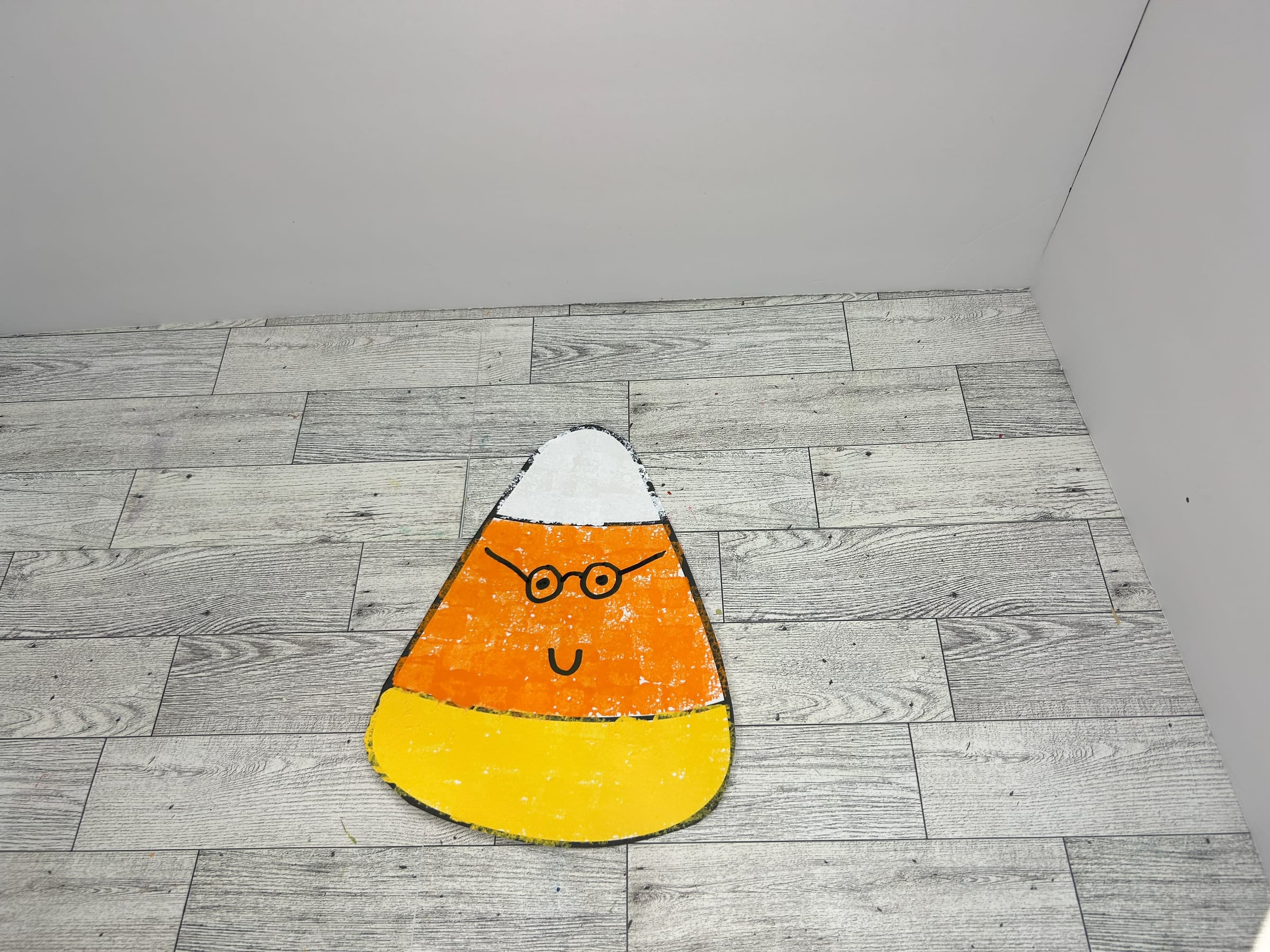 Sponge Painted Candy Corn