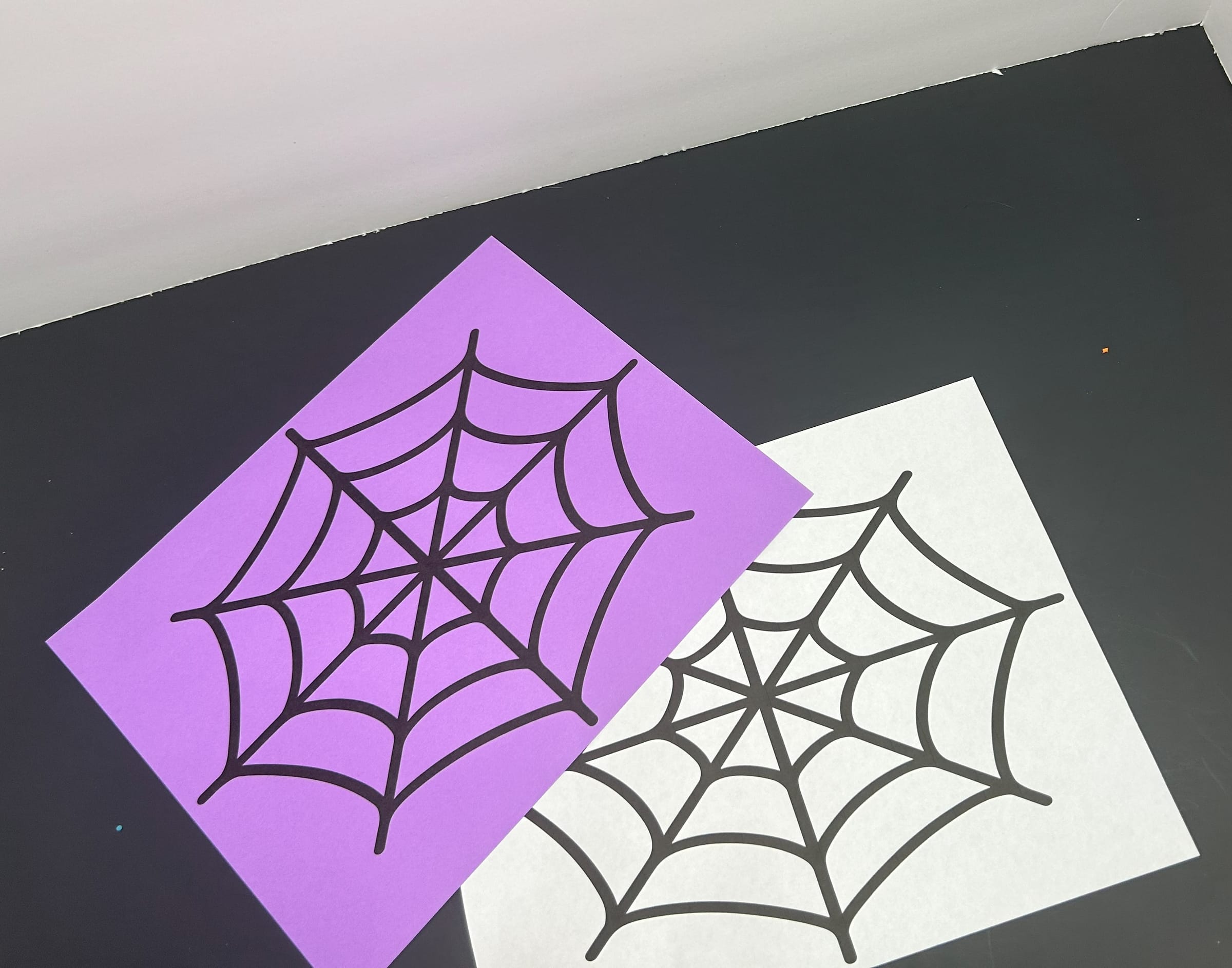 Spider Web Handprint Craft