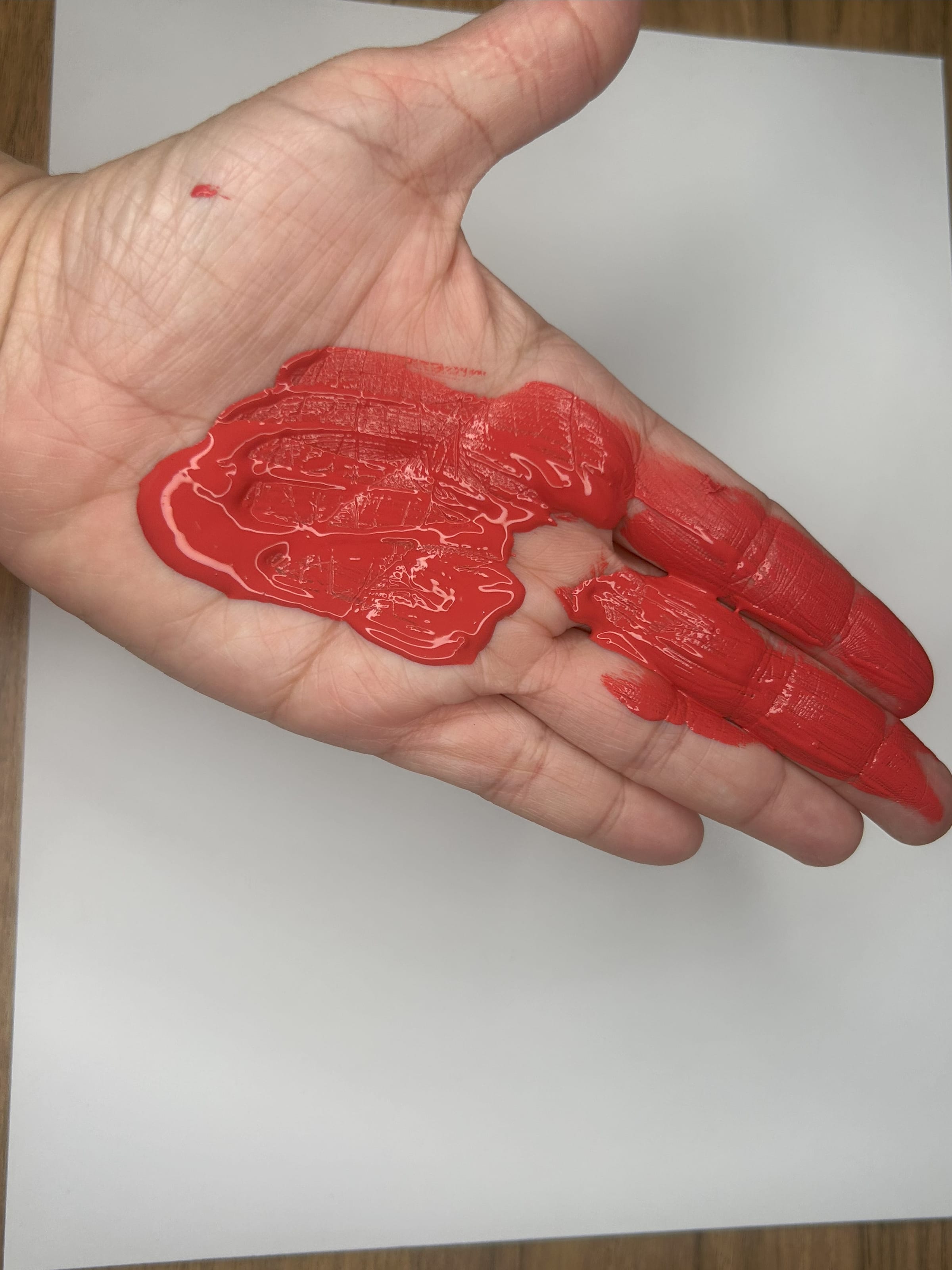 Cardinal Handprint Art