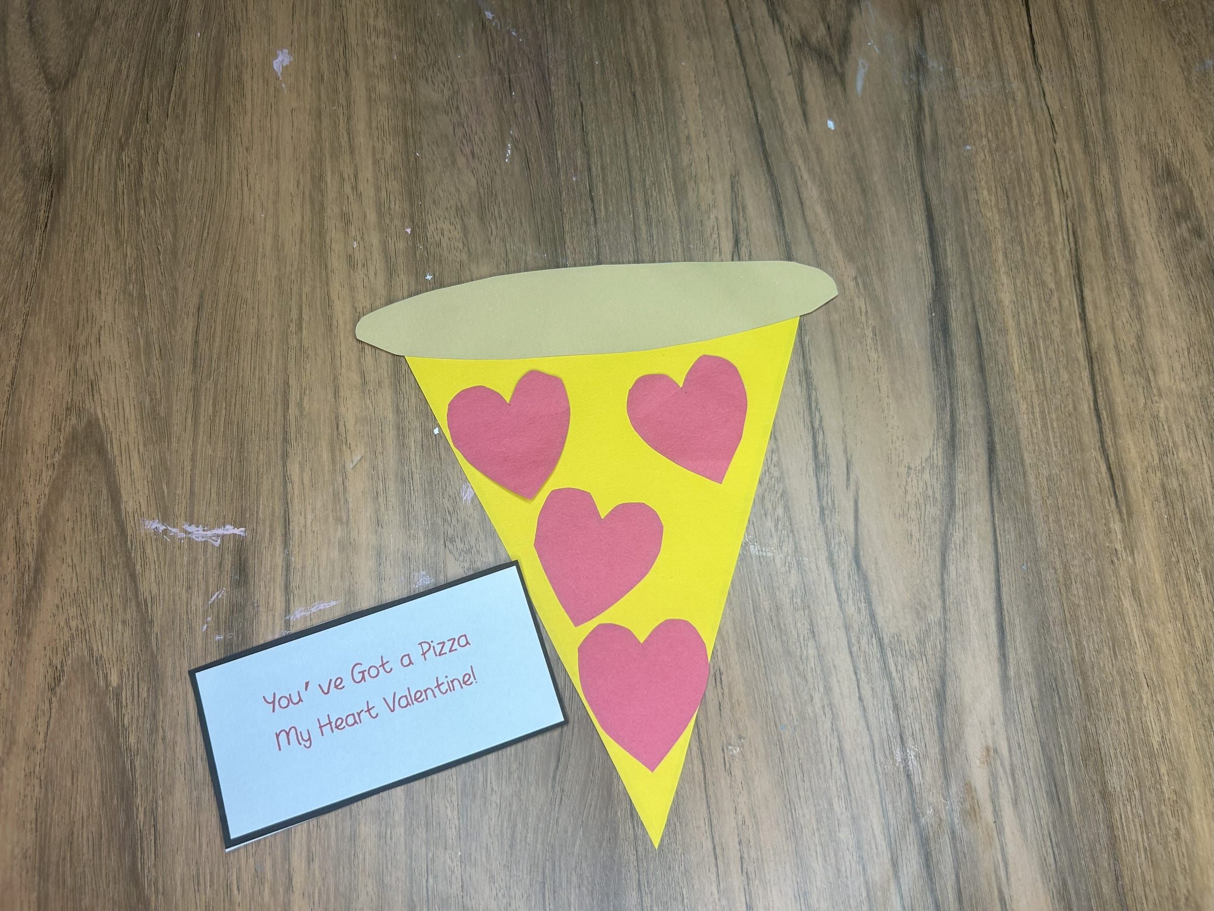 DIY "You've Got a Pizza My Heart" Valentine
