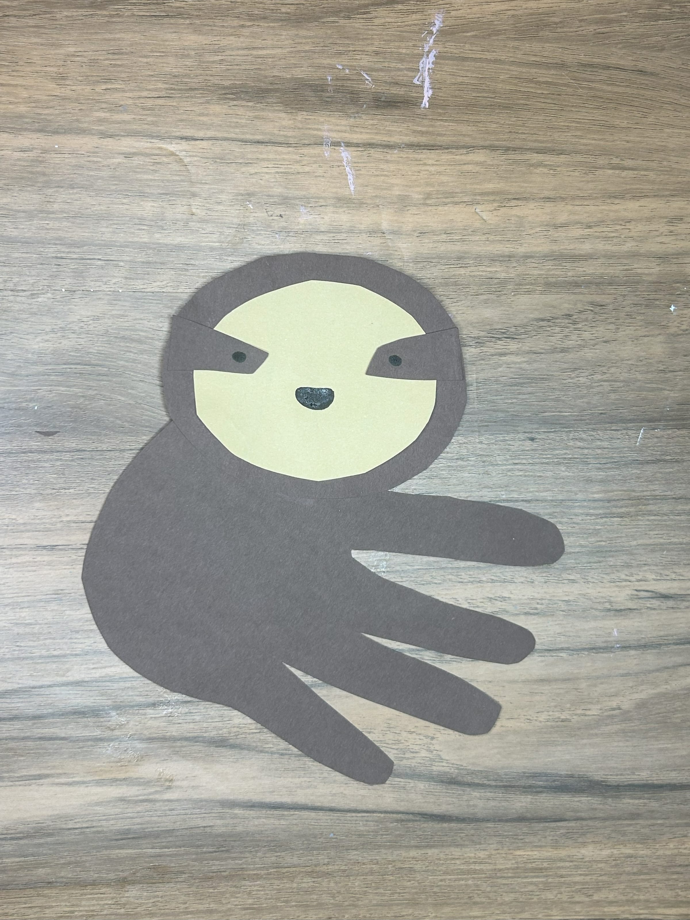 Sloth Handprint Craft