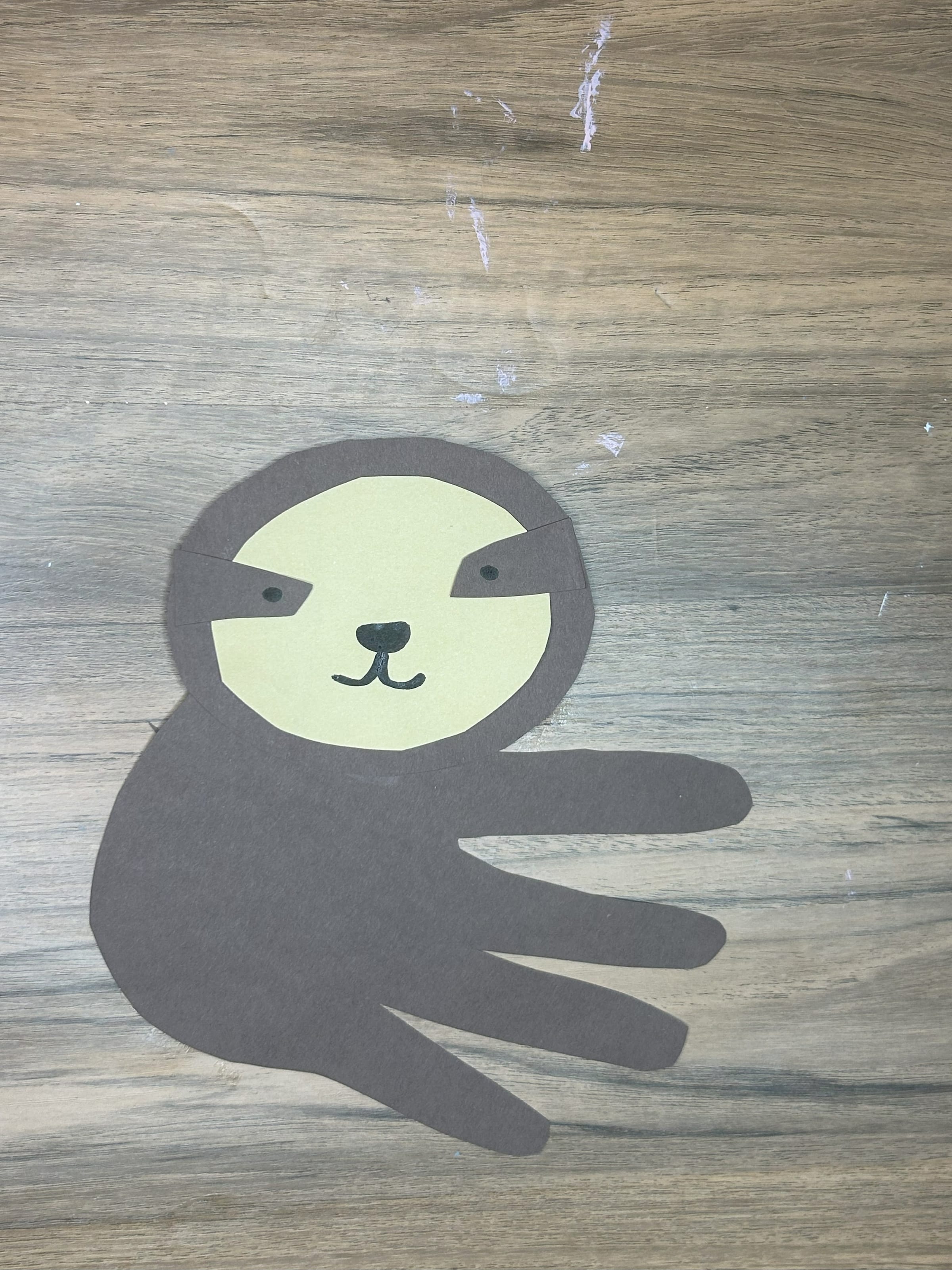 Sloth Handprint Craft