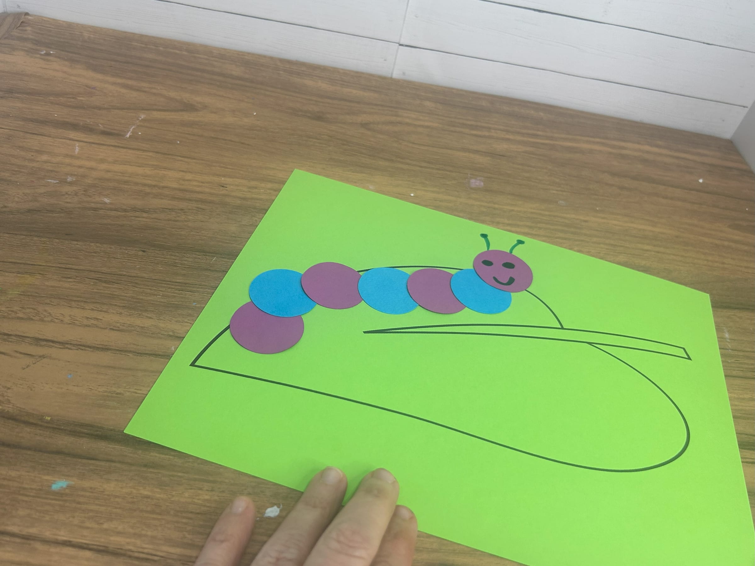 Caterpillar Name Craft for Kids (Easy Preschool Name Activity)