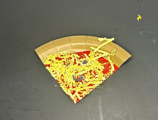 Dollar Tree Cheese Pizza Day Craft