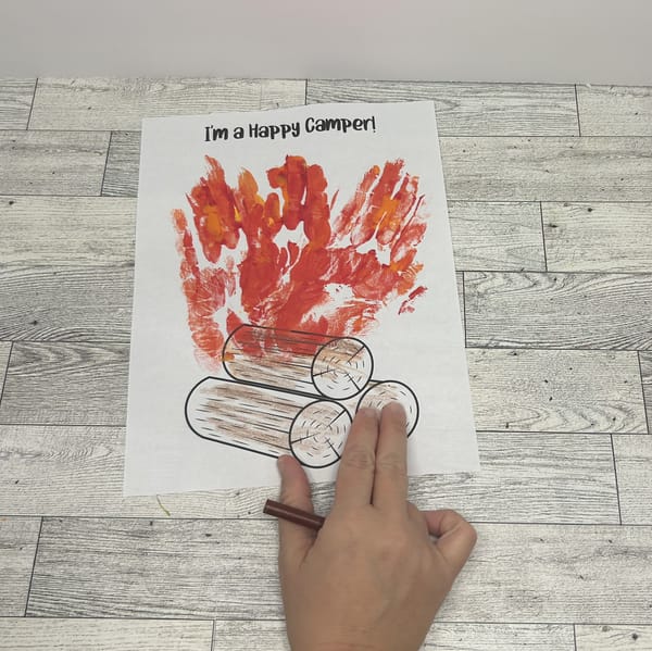 I'm a Happy Camper Handprint