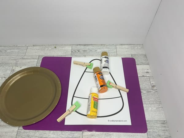 Sponge Painted Candy Corn